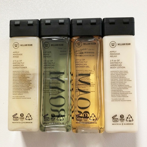 William Roam | Bath & Body | William Roam Travel Set 2oz Shampoo ...